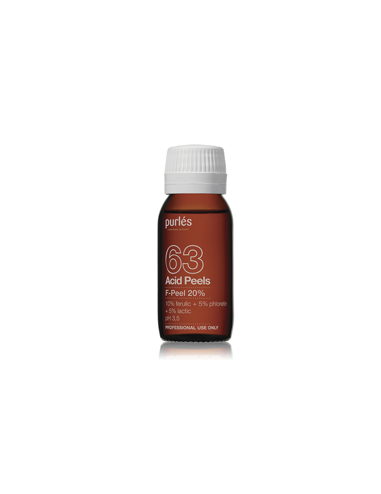 Purles 63 F-Peel peeling químico com ácido ferúlico 10%, ácido láct...